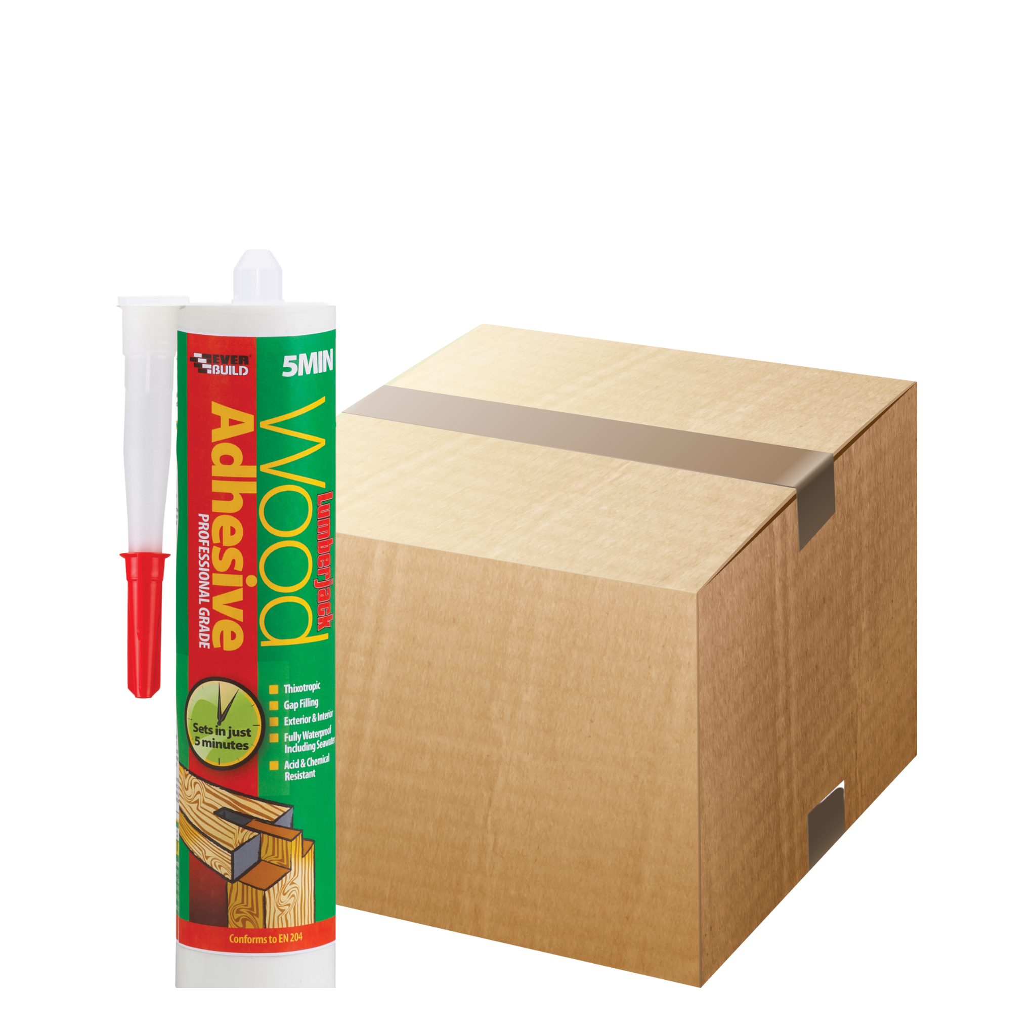 5 Minute Polyurethane Wood Glue Gel 310ml (Box Of 12) | FixTrade.co.uk