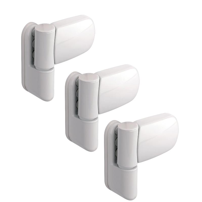 Avocet MT3D uPVC Door Flag Hinge - White (Pack of 3) | FixTrade.co.uk